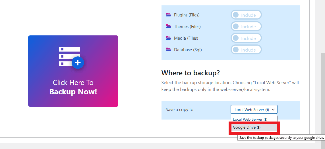 How to add Google Drive in the WordPress plugin - Everest Backup Plugin?